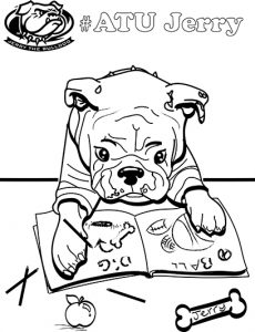 Jerry the Bulldog Coloring Pages Available for Download - Arkansas Tech ...